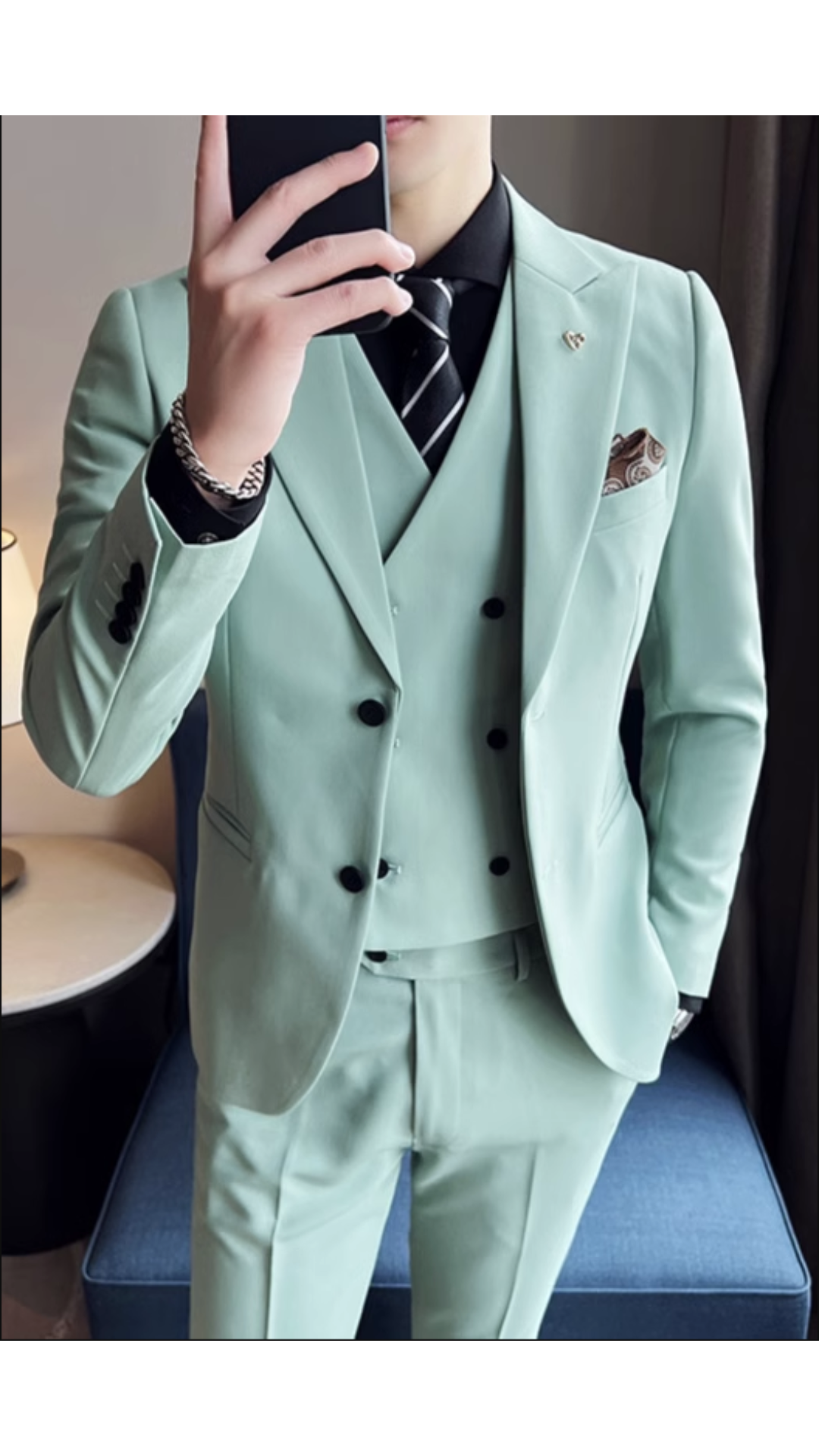 MR46-GREBABYPAS Light Mint Green Formal Men suit - Formal Men Suits ...